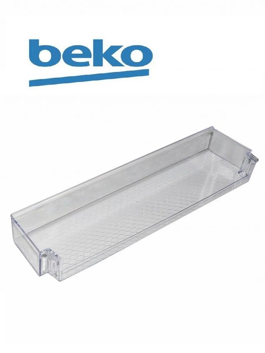 Оригинальная полка двери для холодильников BEKO, прозрачный 43.2 см