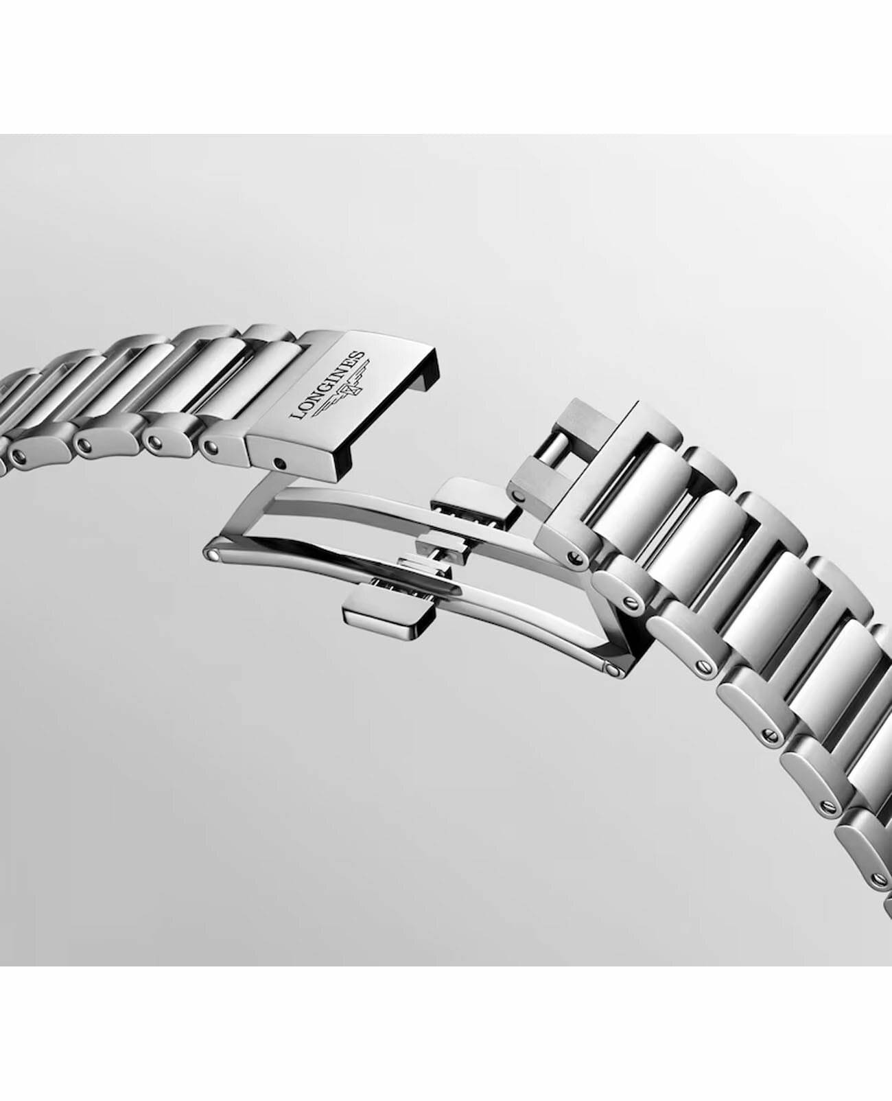 Наручные часы LONGINES, серебристый/синий — фото 1