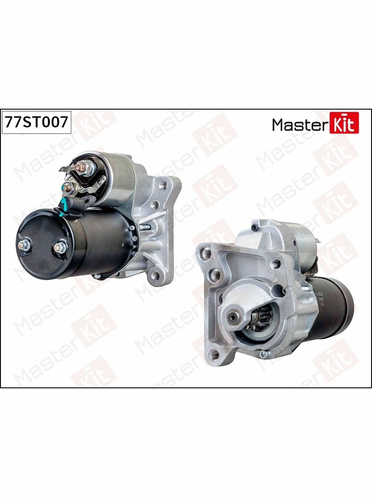 Стартер MasterKit 77ST007 для а/м Renault Laguna, Volvo 480 / Рено Лагуна, Вольво — фото 1