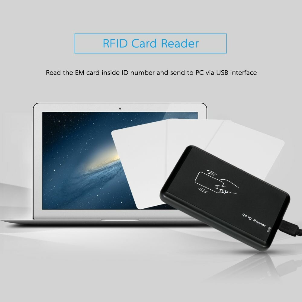 RFID считыватель 125KHz USB для контроля доступа