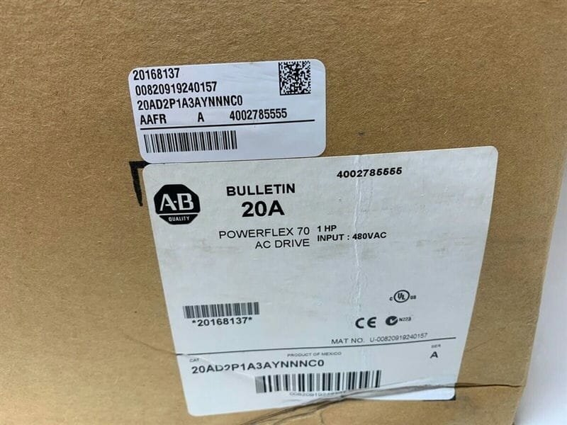 Модуль Allen-Bradley 20AD2P1A3AYNNNC0 PowerFlex 70 Series A