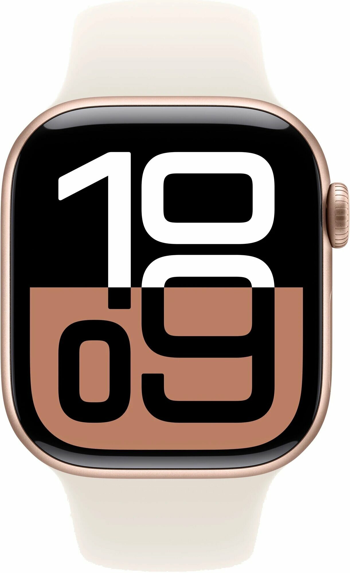 Смарт-часы Apple Watch Series 10 46mm золотистый с бежевым ремешком