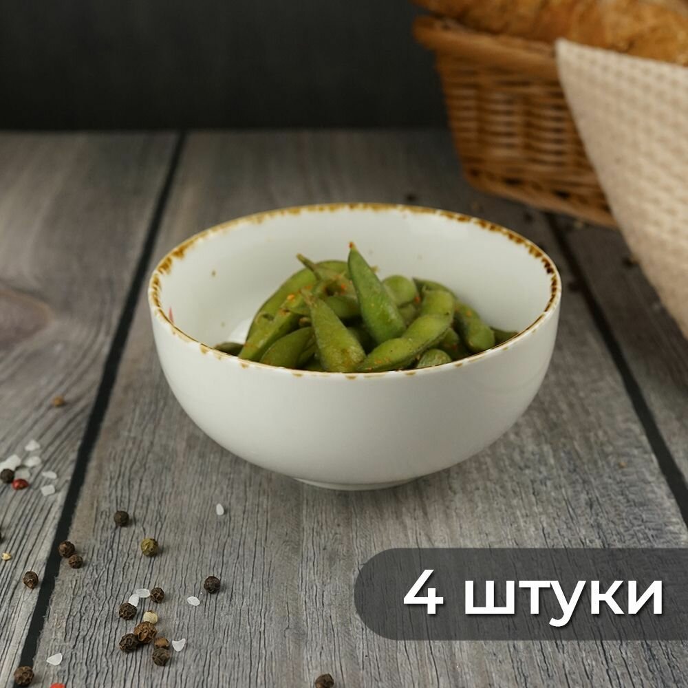 Салатник/пиала набор 4шт диаметр 12,5см, объем 370мл Organica Grain