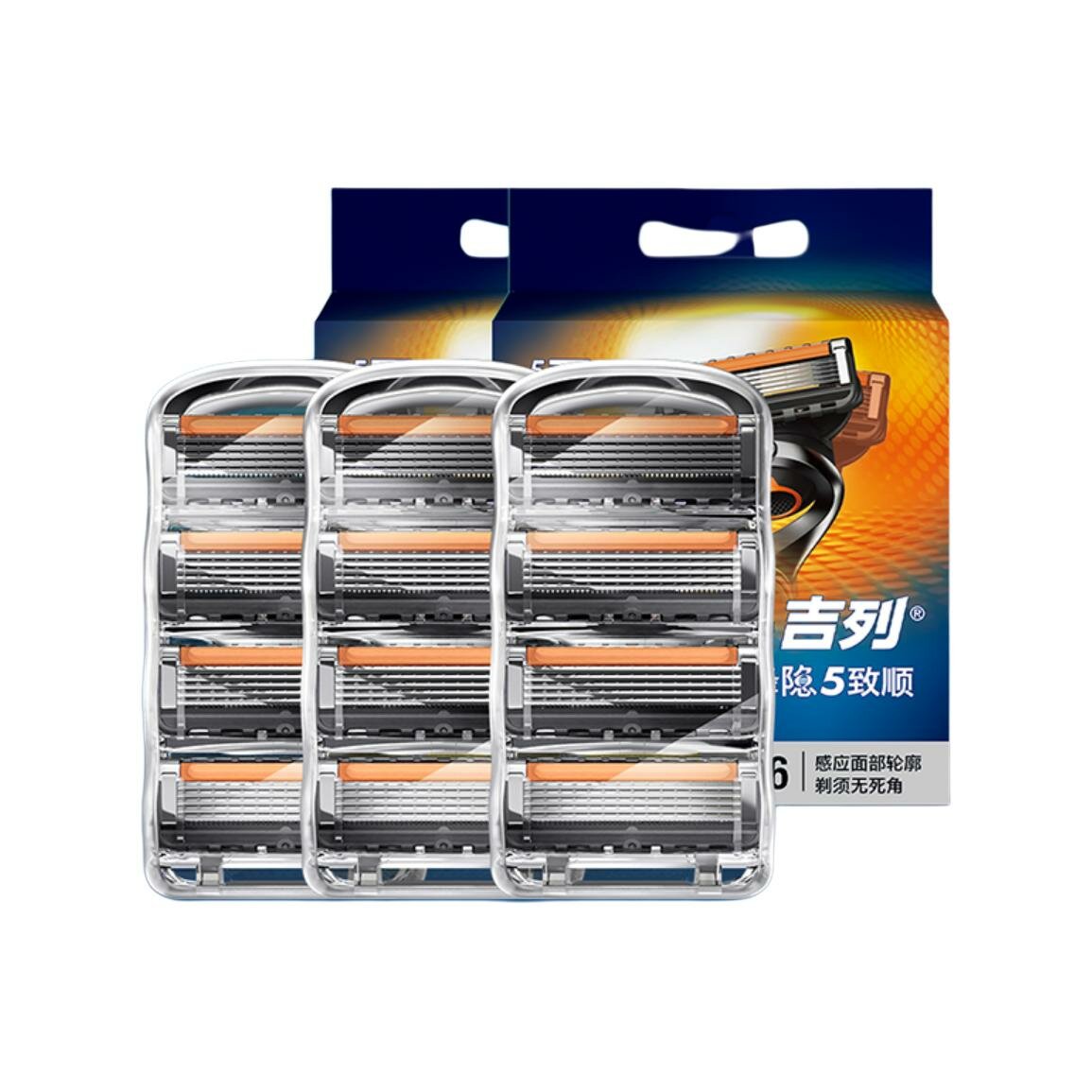 Кассеты для бритья мужские Gillette Mach3 Sensitive 12 cutter heads, 5 шт.