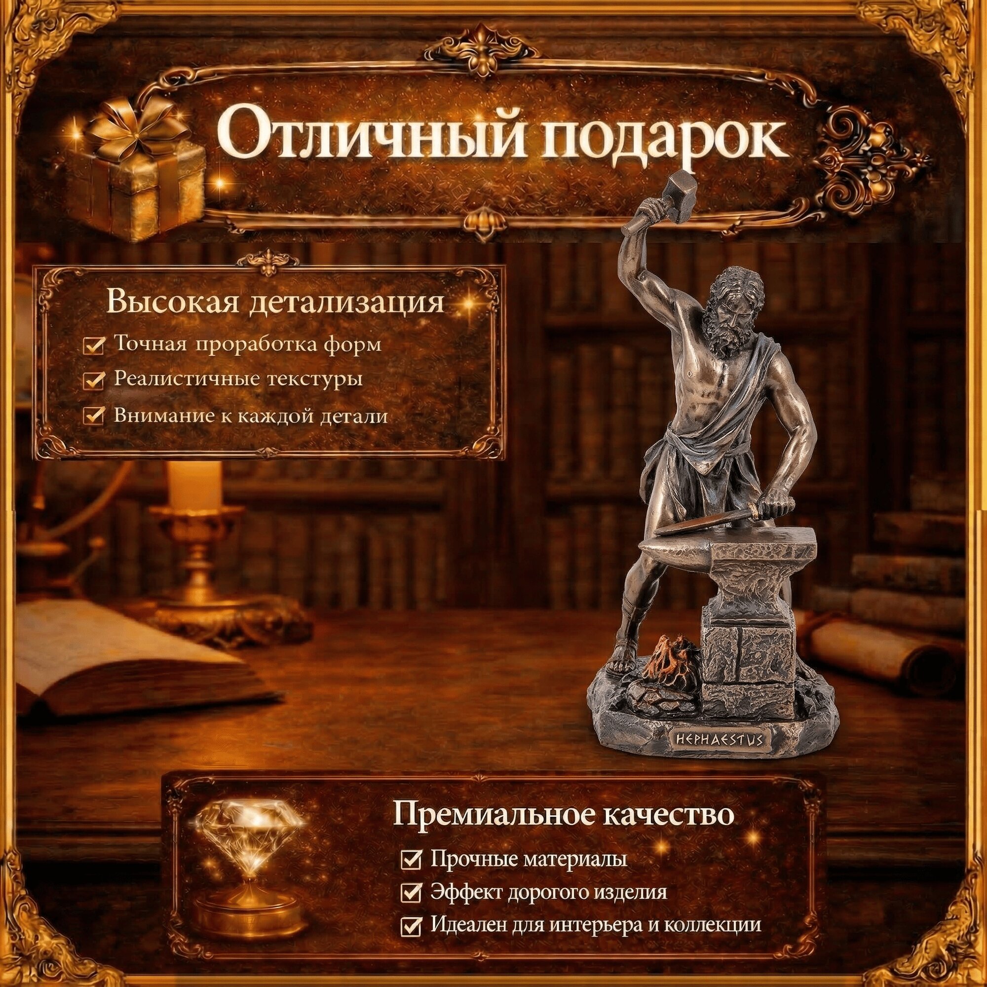 Статуэтка Гефест - бог огня — фото 1