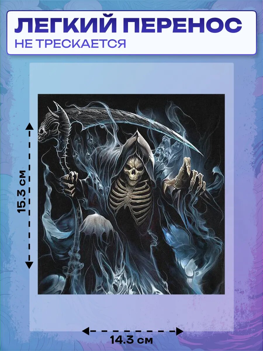 Термонаклейка skeleton meme — фото 1