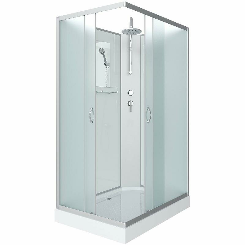 Душевая кабина Niagara Classic 110x80 431853QBKT профиль хром, без гидромассажа