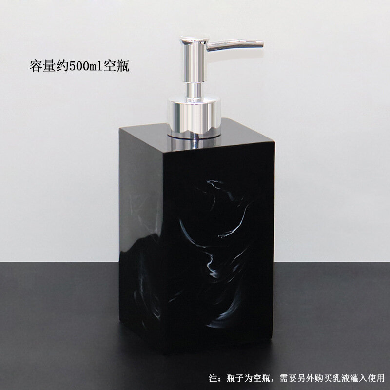 Дозатор PERFECTO LINEA K763, для жидкого мыла, композитный, черный, мраморный, 35-000011