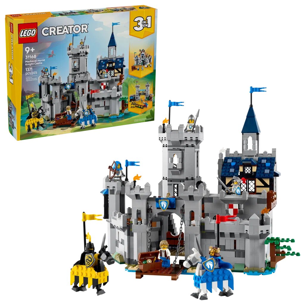 Конструктор LEGO Creator Средневековый замок конных рыцарей 31168 (N), 1371 деталей, от 9 лет