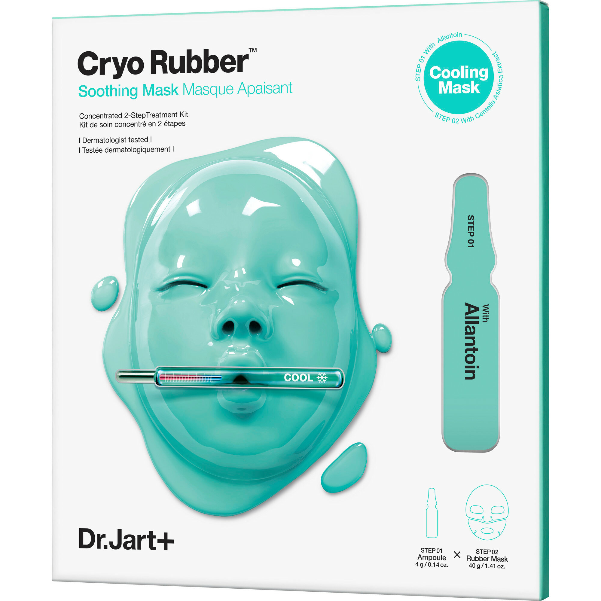 DR JART+ Cryo Rubber Soothing Mask Успокаивающая альгинатная криомаска с аллантоином