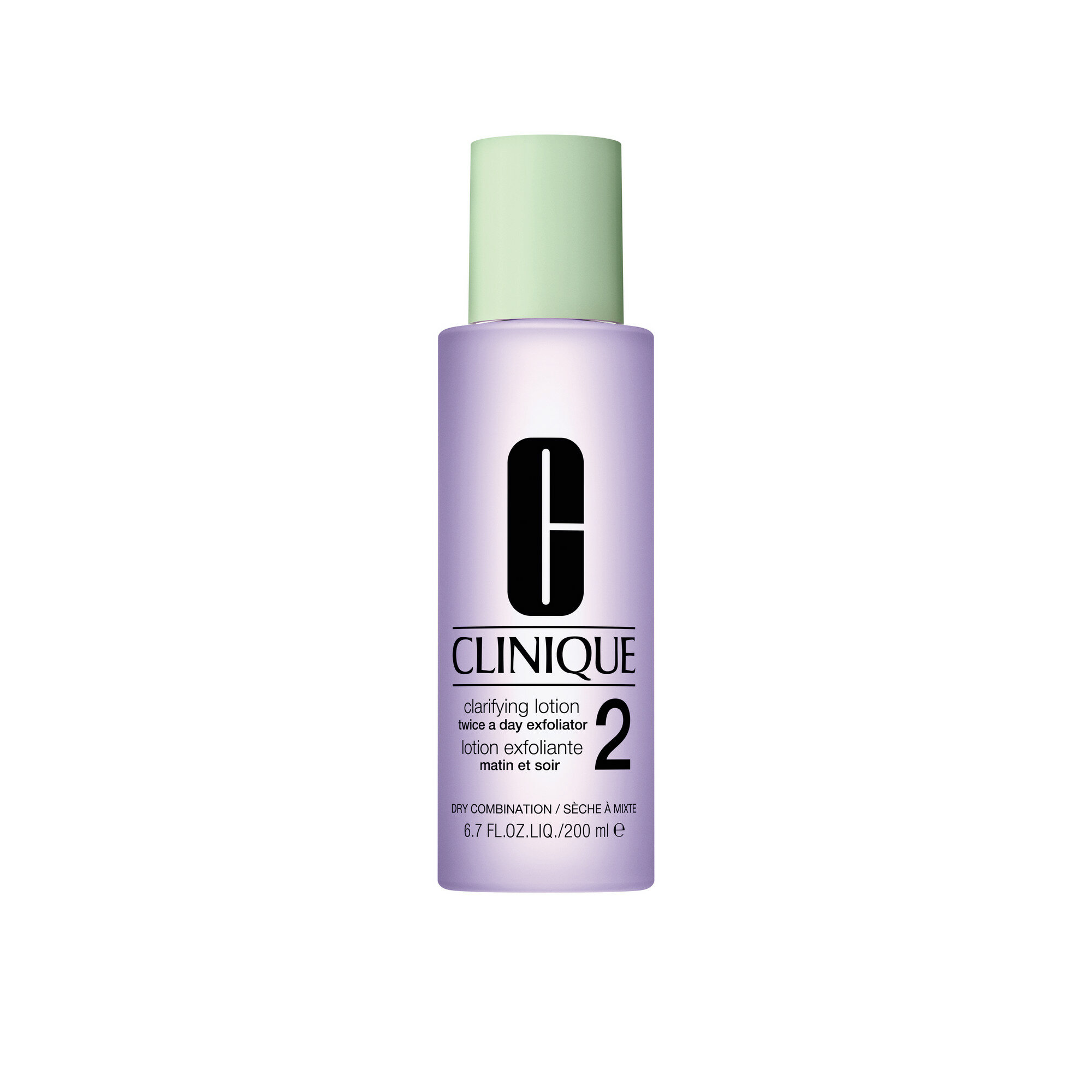 CLINIQUE Clarifying Lotion Twice A Day Exfoliator 2 Dry Combination Отшелушивающий лосьон для комбинированной и склонной к сухости кожи 200 мл
