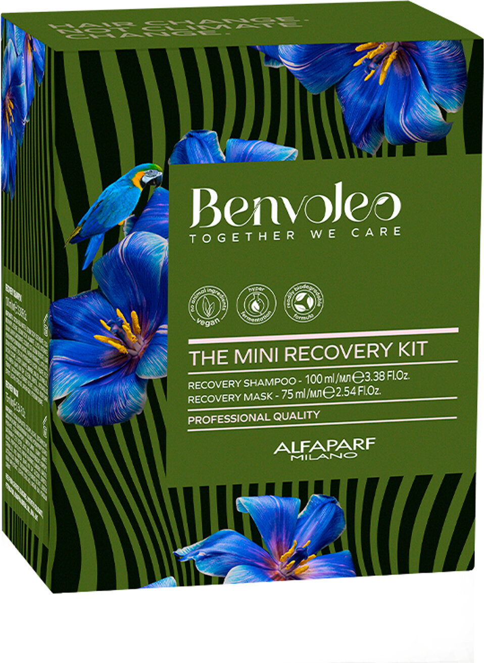 Benvoleo Набор миниатюр для восстановления волос Recovery The Mini Recovery Kit 300ml