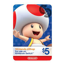 Пополнение Nintendo eShop, номинал 10 долларов, подарочная карта 10$,