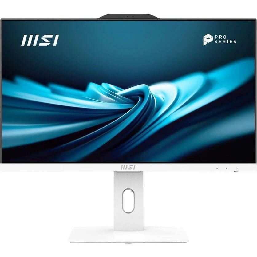 Моноблок MSI Pro AP242P 14M-676XRU 23.8" Full HD i3 14100 (3.5) 16Gb SSD512Gb UHDG 730 без ОС GbitEth WiFi BT 120W клавиатура мышь Cam белый 1920