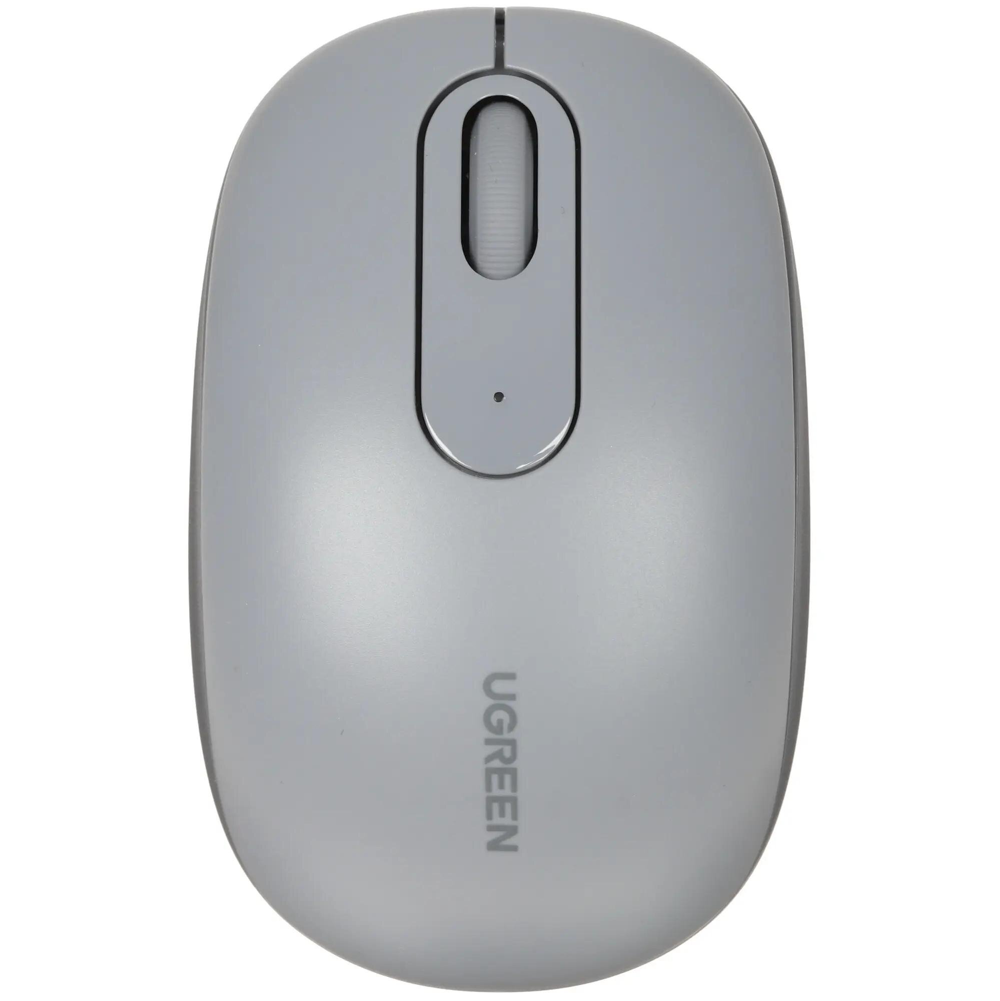 Мышь компьютерная беспроводная UGREEN HM102 Multi-mode Wireless Mouse, серая