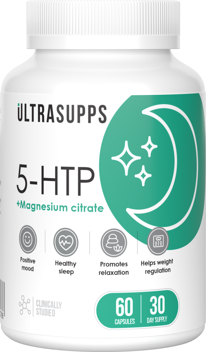 UltraSupps 5-HTP 60 капсул Ultrasupps 5-HTP 4g