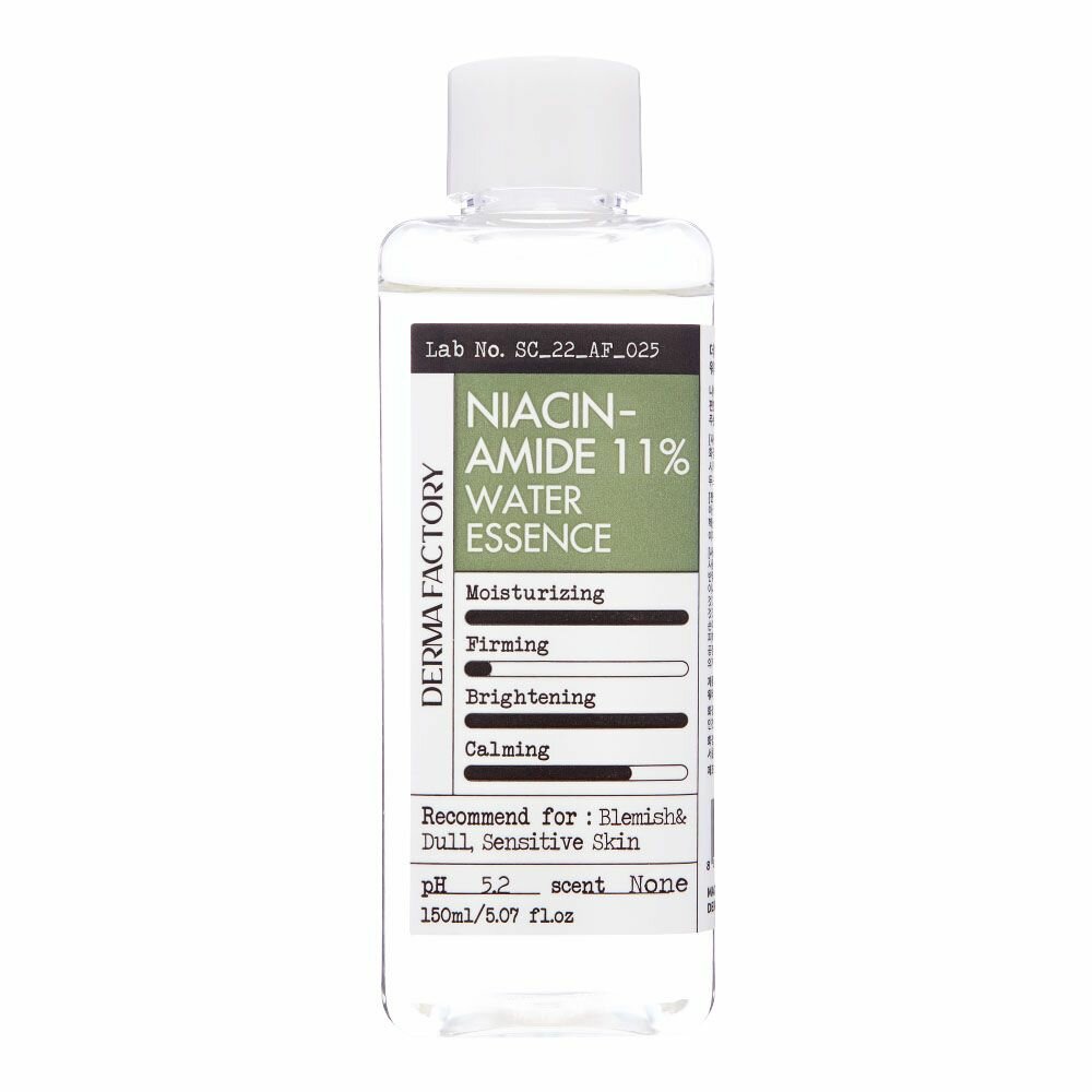 Derma Factory Тоник для лица увлажняющий с ниацинамидом NIACIN-AMIDE 11% WATER ESSENCE, 150 мл/ тонер для лица дерма фактори