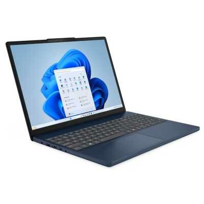Ноутбук IdeaPad Slim 3 15IRH10 83K1008YRM Intel Core i5 13420H, 2.1 GHz - 4.6 GHz, 16384 Mb, 15.3" WUXGA 1920x1200, 512 Gb SSD, DVD нет, Intel UHD Graphics, No OS, синий, 1.63 кг, 83K1008YRM