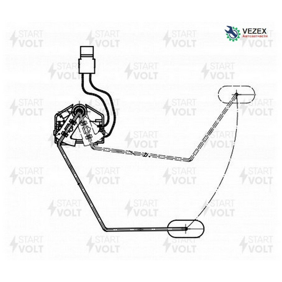 STARTVOLT VSFS0140 насос топливный электрический! без возврат. топл. сист.\ Renault Logan 1.4/1.6 04>