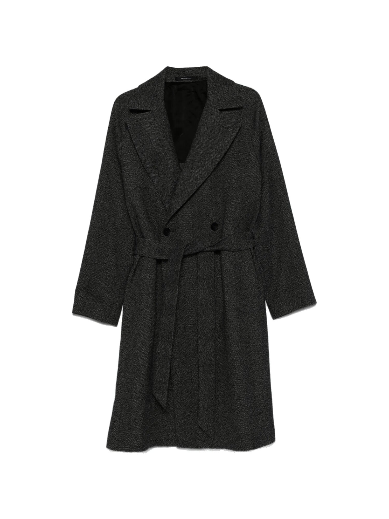 Пальто Herringbone-pattern belted coat
