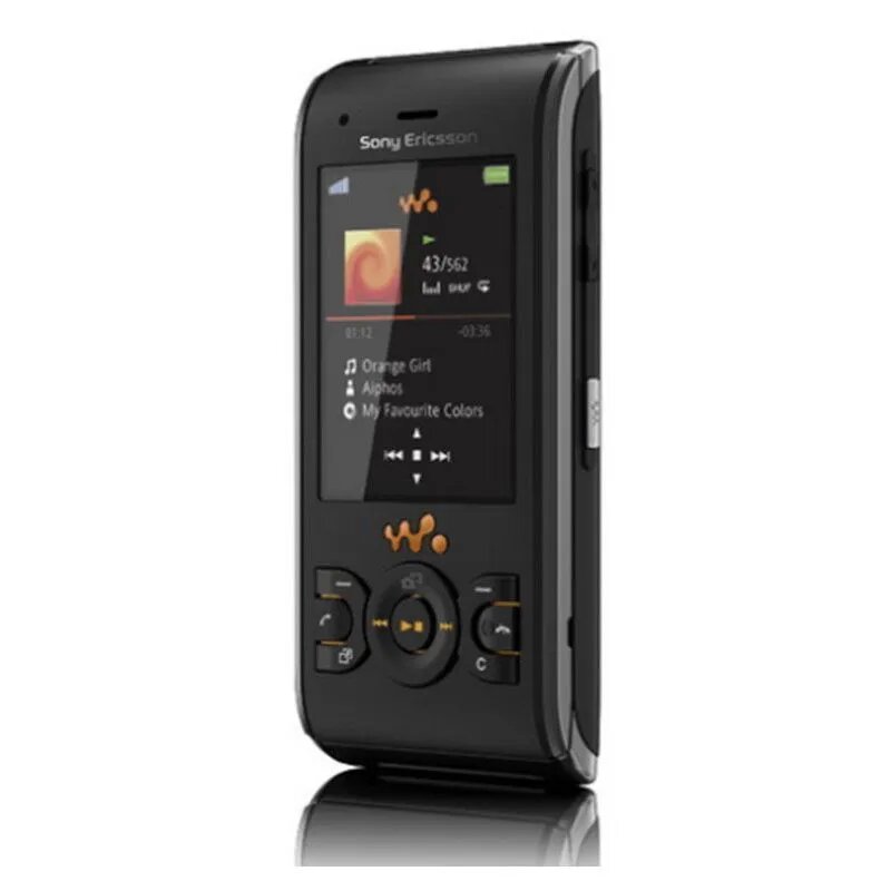 Мобильный телефон Sony Ericsson W595, черный, GSM 3G слайдер с резервной кнопкой, поддержка русского языка