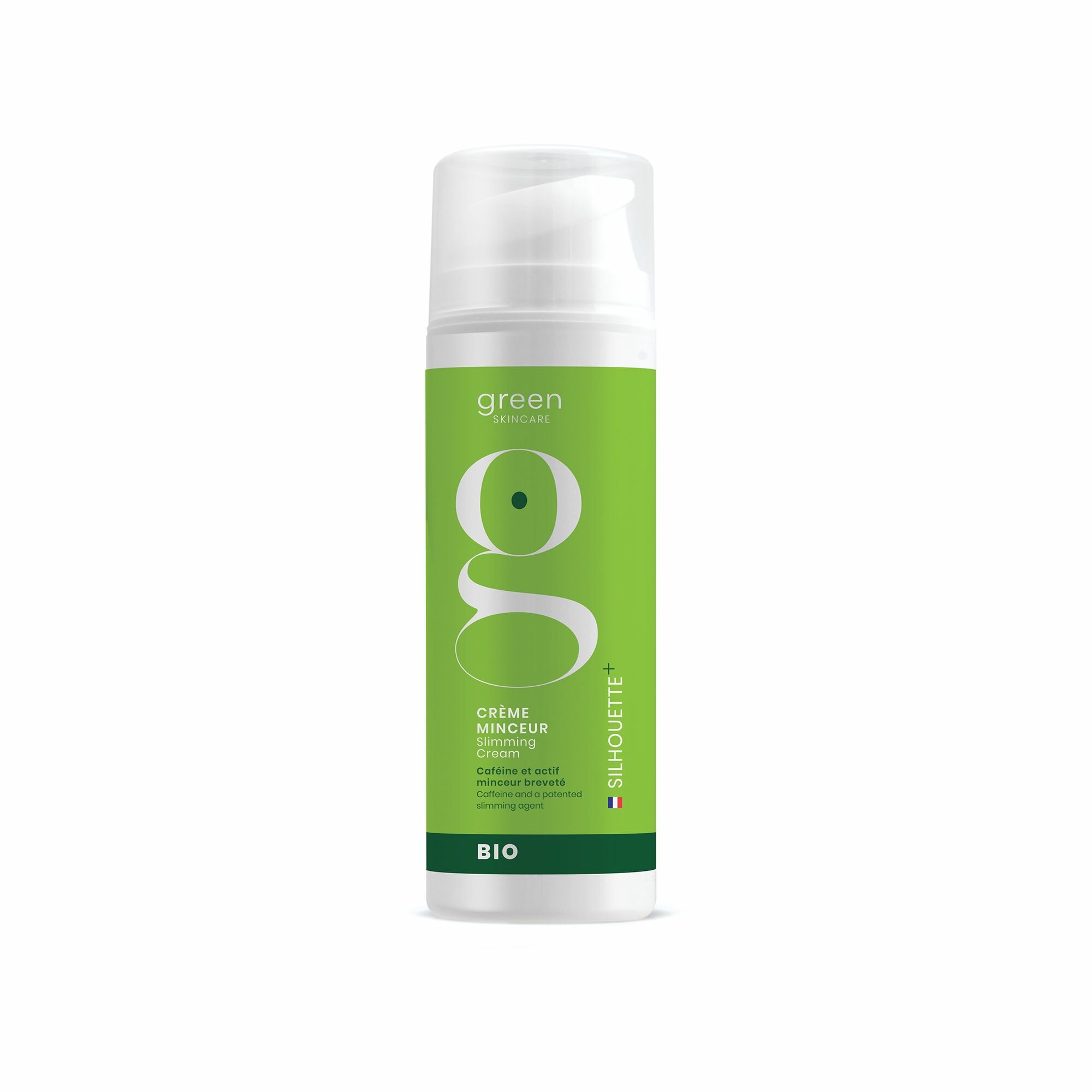 GREEN SKINCARE SILHOUETTE Дневной крем для коррекции фигуры с кофеином и экстрактом розового перца 150 мл