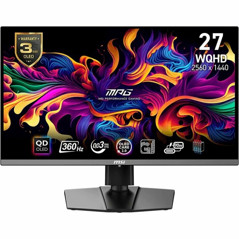 MSI 27 Монитор 9S6-3CD79A-051 QD-OLED, 2560x1440, 360 Гц