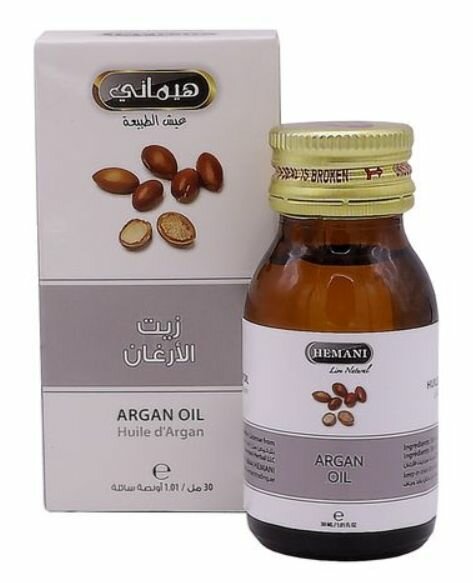 Hemani Масло арганы для питания кожи и волос Argan oil, 30 мл