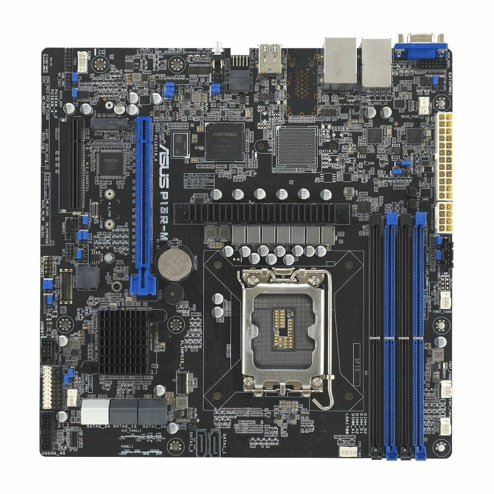 Материнская плата Asus P13R-E (LGA1700 ATX 4xDDR5 PCIEx16 3xPCIEx8 2xM.2 VGA 2xGLAN) 90SB0CS0-M0UAY1