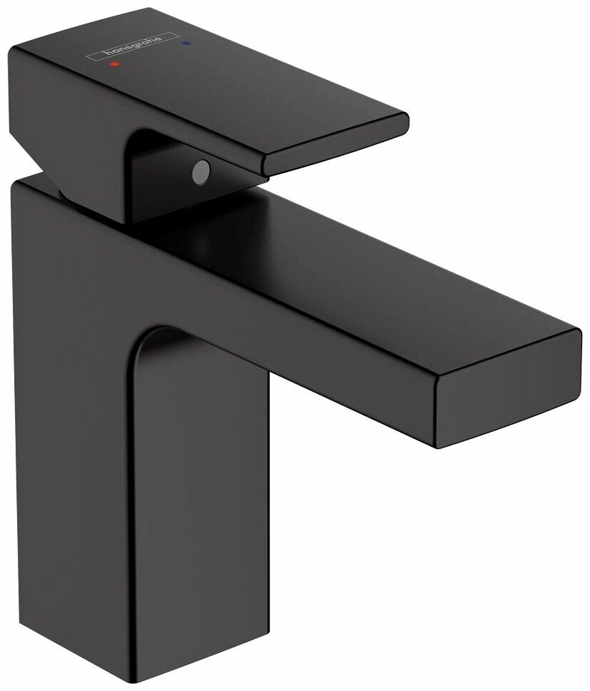 Смеситель для раковины Hansgrohe Vernis Shape 100 71561670 матовый черный