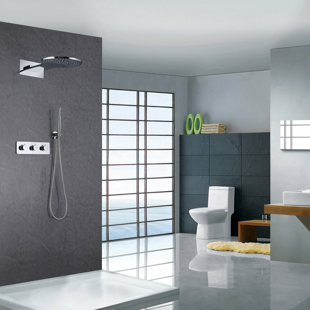 Душевая система Abber Wasser Kreis AF8151 хром
