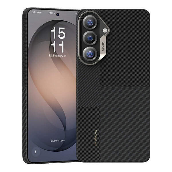Чехол Benks Montage ArmorAir Case built with Kevlar для Samsung Galaxy S26 (C. K. FL. SA. BK. F048) Black (600D+1500D)