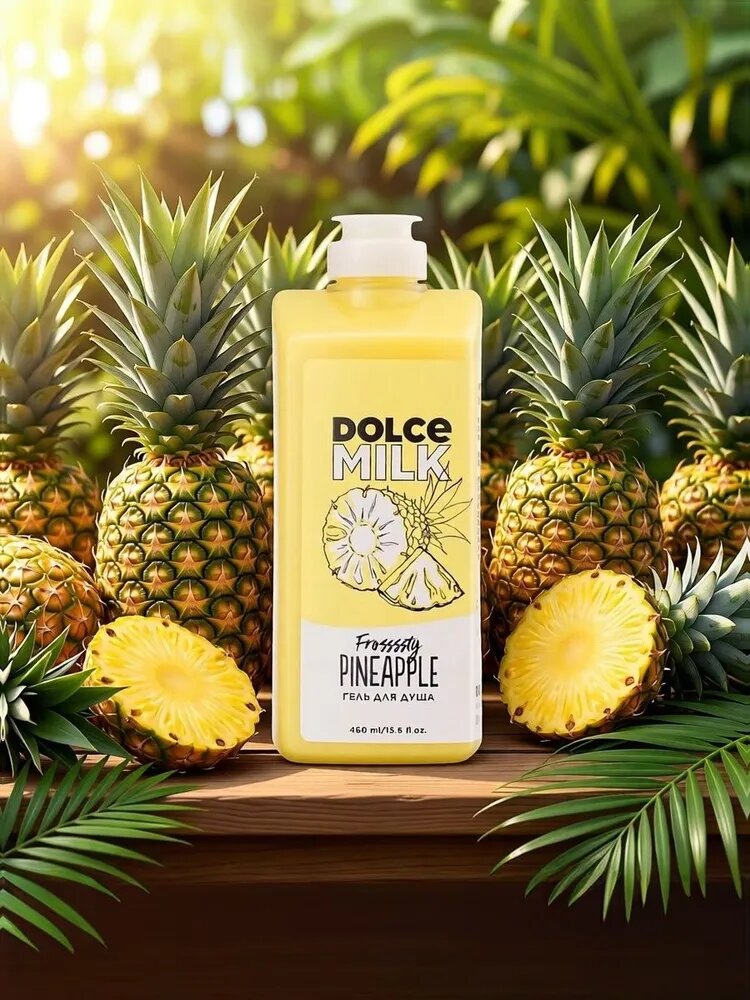 Гель для душа Dolce Milk Ананасовый Сорбет, для всех типов кожи, 460мл