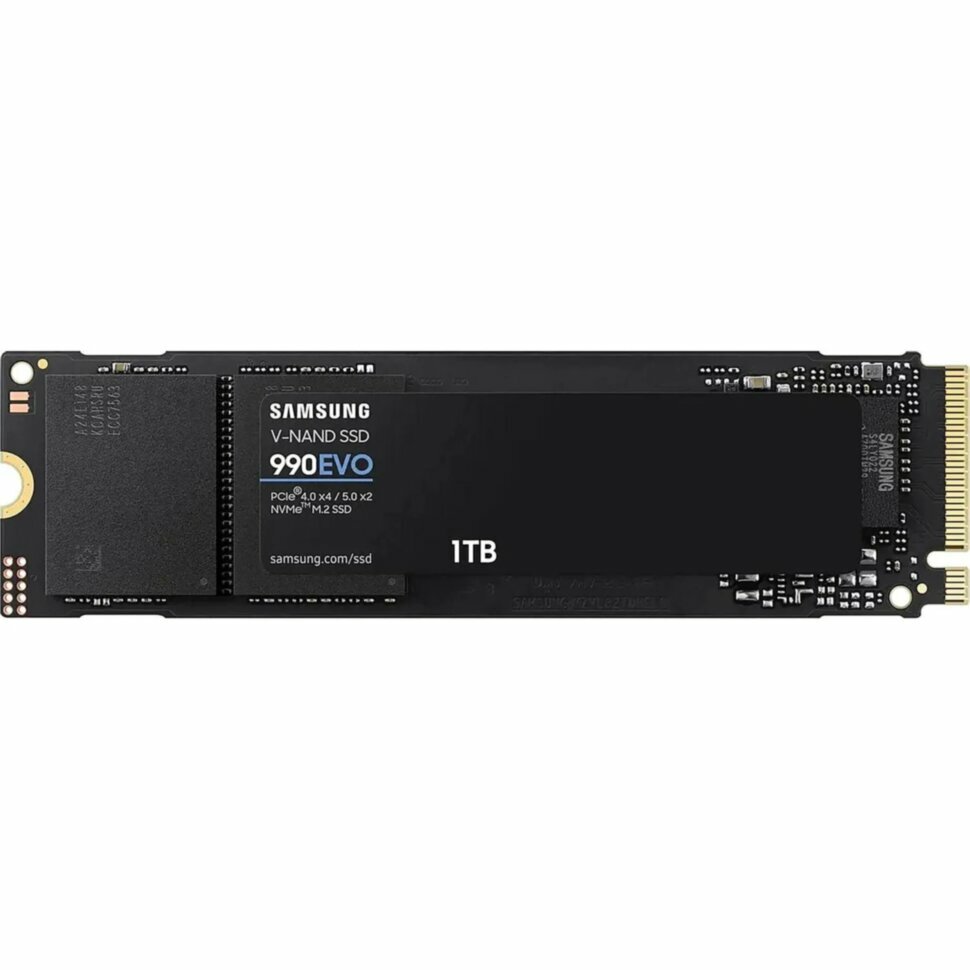 SSD накопитель Samsung 990 EVO 1Tb, M.2 2280, PCIe 4.0 x4 (MZ-V9E1T0BW), 2135507