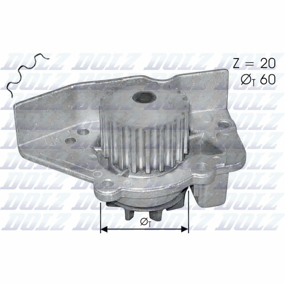 Помпа, водяной насос CITROEN Xantia Xsara PEUGEOT 405 406 all 1.6 1.8L DOLZ N-405