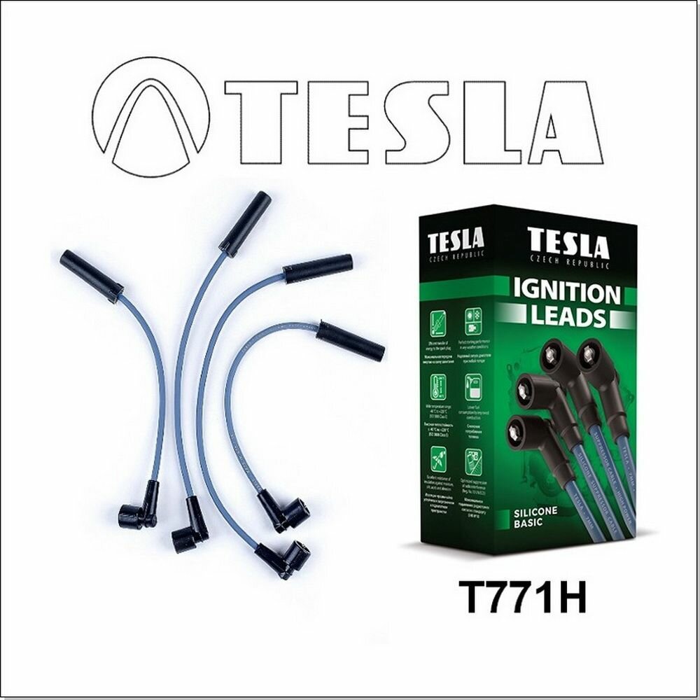 Провода высоковольтные силик.70% подходит для ВАЗ 01-07инж,2123 TESLA T771H