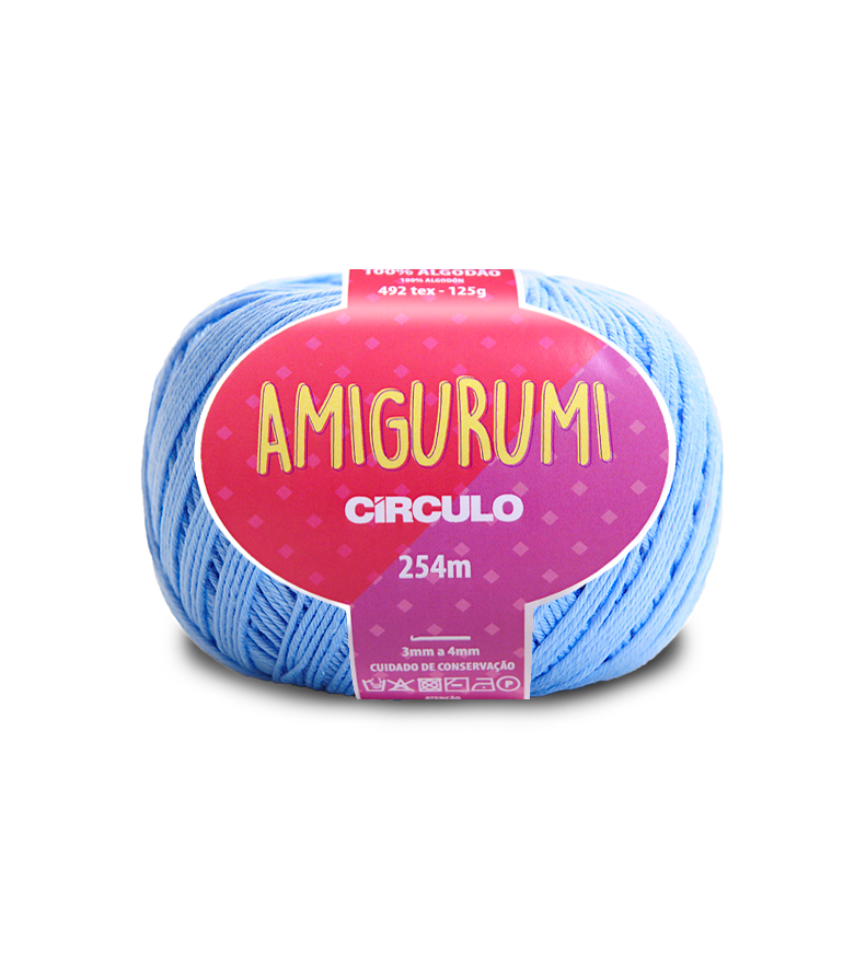 Пряжа CiRCULO AMIGURUM, 100 % мерсеризованный бразильский хлопок, 254 м, 150 г, цвет 2137