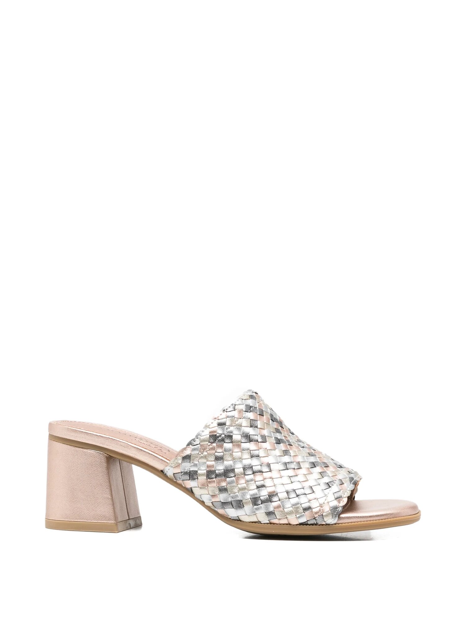 Босоножки Woven block-heel sandals