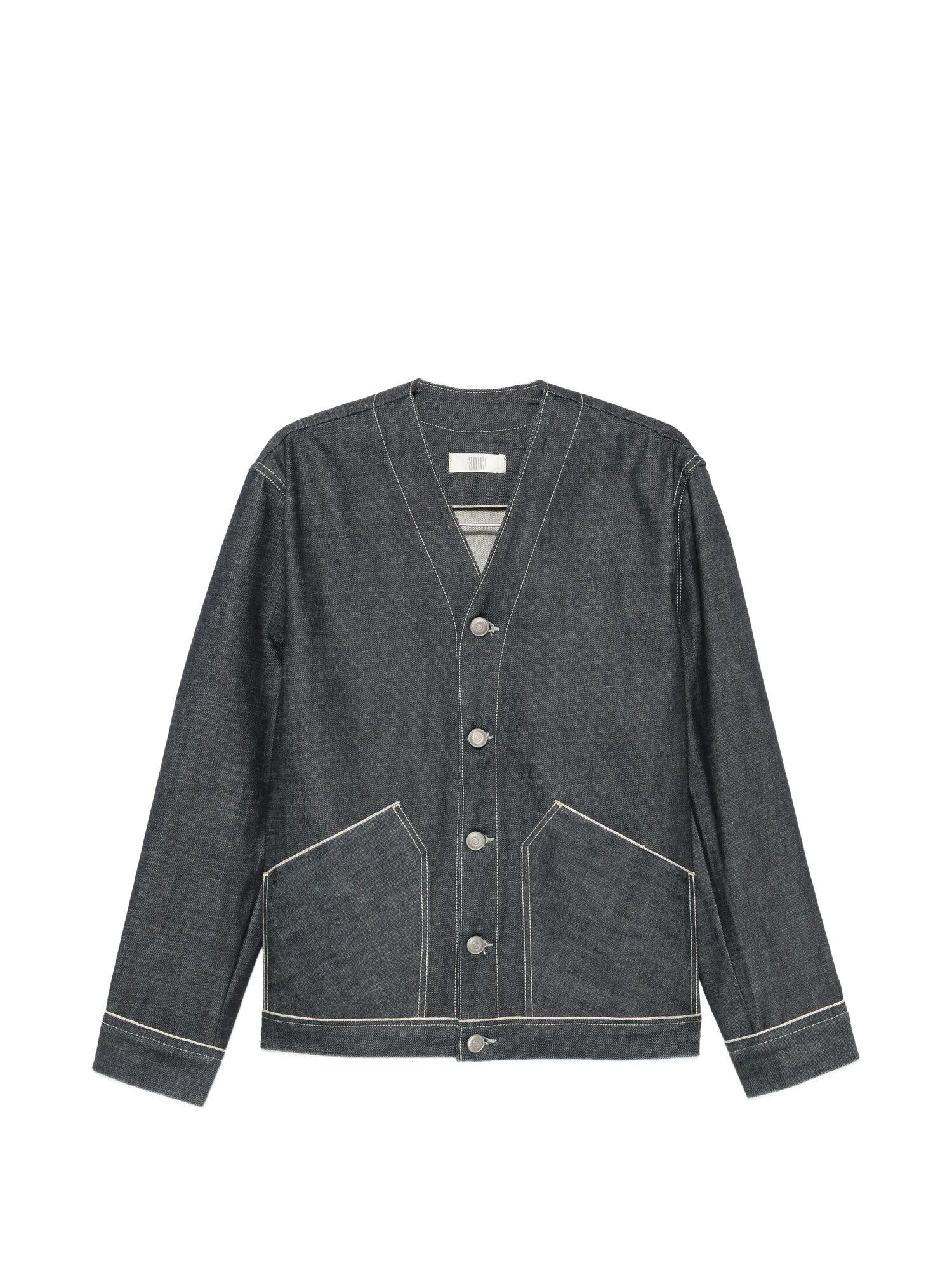Куртка Contrast-stitch denim jacket