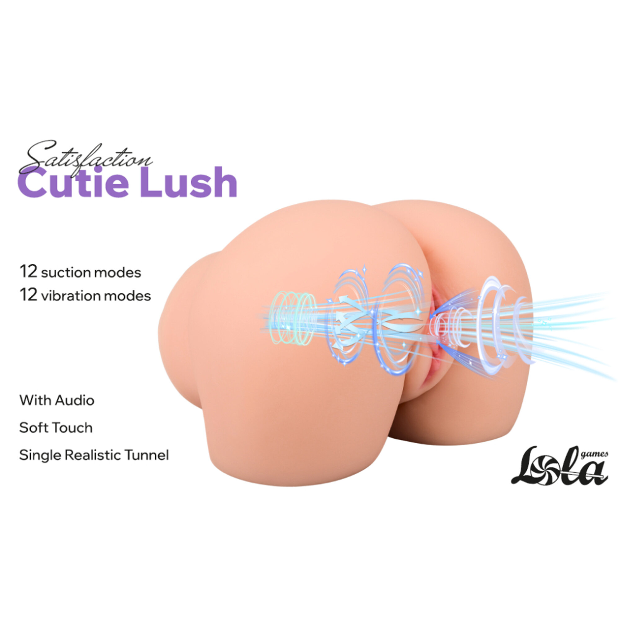Мастурбатор с вибрацией и всасыванием Cutie Lush 2109-01lola