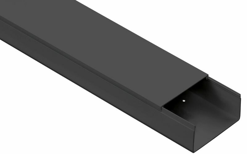 Кабель-канал 100х40 L2000 пластик элекор черн. IEK EL-KK10-100-040-1-K02
