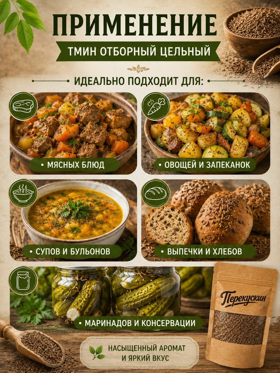 Тмин семя, 100 гр. — фото 1