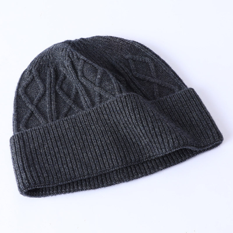 Шапка Pierre Cardin для мужчин, размер Один размер, темно-серый/черный — фото 1