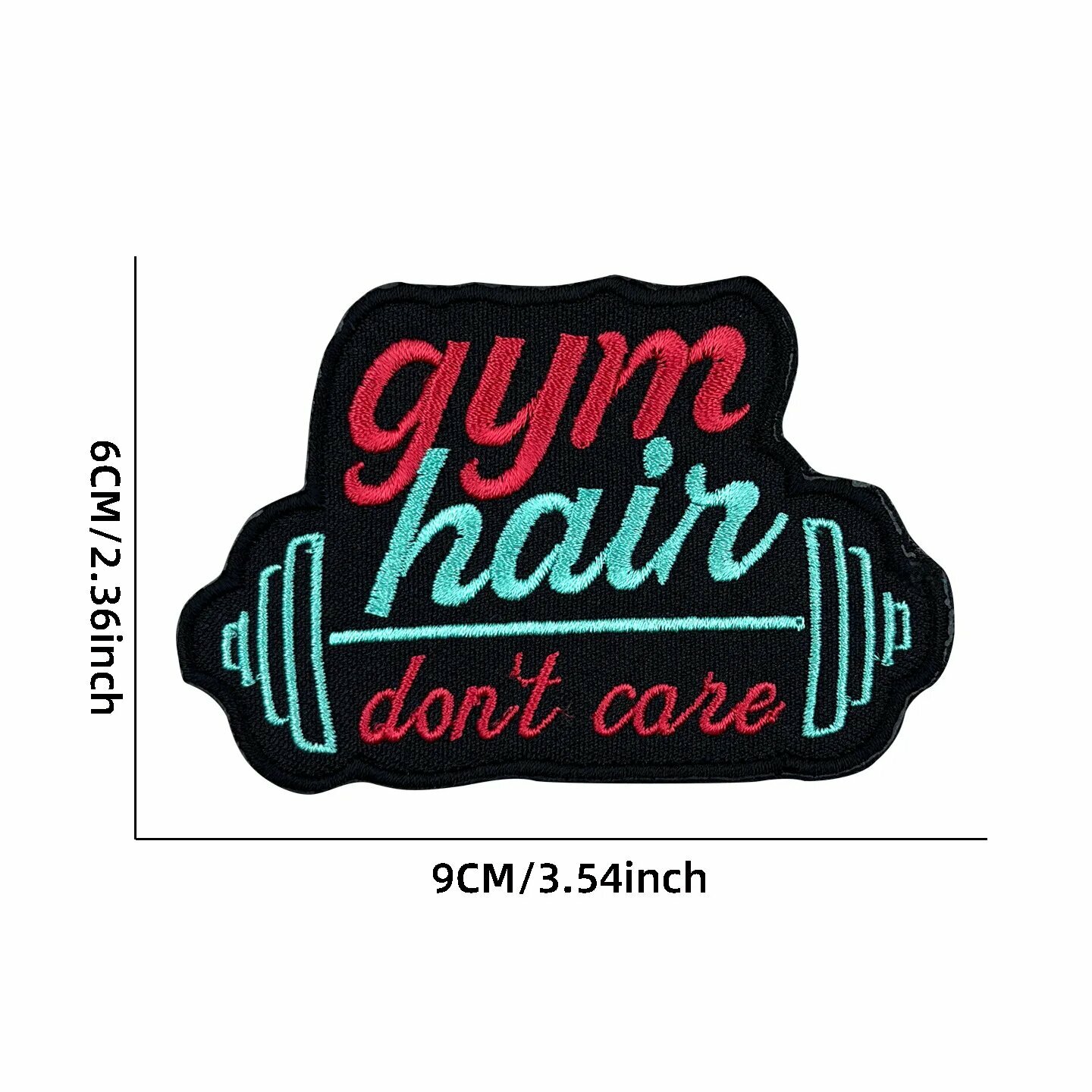 Нашивка "Gym hair don't care", цвет 27