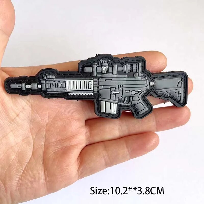 3D патч из ПВХ NYAConfetti Черный, QN20-09 HK86-15