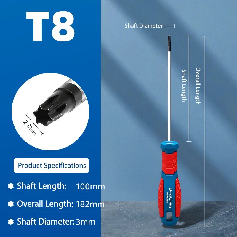 Магнитные отвертки Torx набор S2 8-40шт D090500