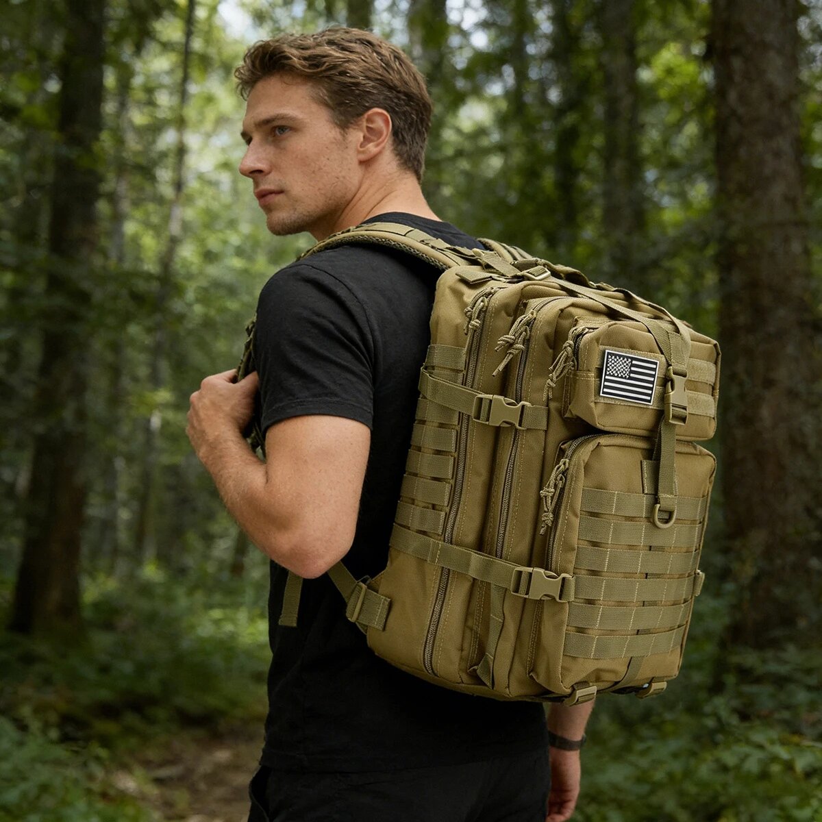 Тактический рюкзак ReFire Gear 45л Khaki для мужчин