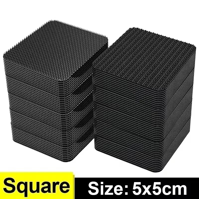 Клейкая лента для ковров, 10 пар 50pairs, Square