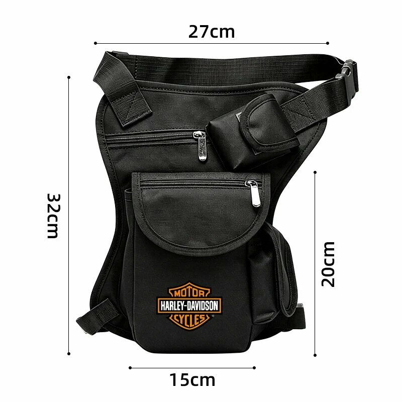 Мотосумка на бедро Harley-Davidson, черная, Color: A