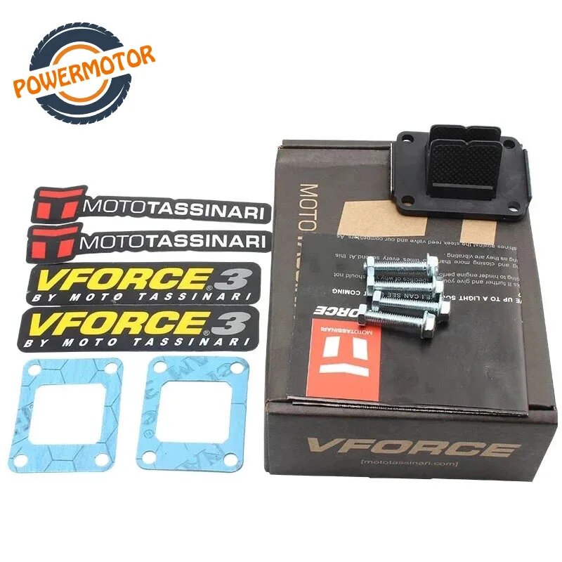 Комплект системы лепестковых клапанов для мотоциклов V364 для Kawasaki KX65 Glass Reed Valve Kit